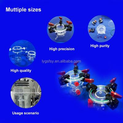 China Customized Corrosion Resistant Highly Transparent Double Layer Quartz Reactor for Science Lab Glassware for sale