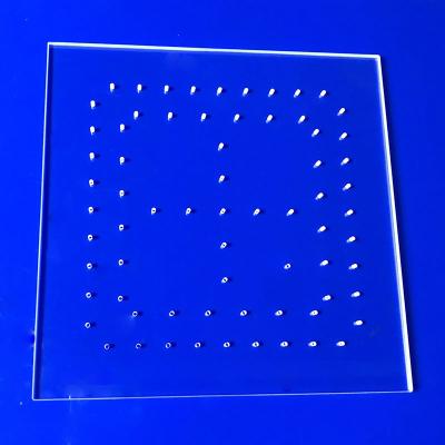 China Laser Cut Custom High Transparency JGS1 JGS2 JGS3 Quartz Sheets For UV LED Purifiers for sale