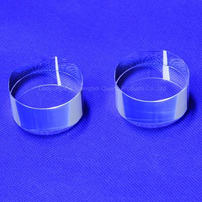 China Fused Silica Quartz Glass Disc Premium Optical Lens Quartz Plate for sale