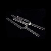 China Custom Crystal Soul Quartz Singing Tuning Fork 10mm 16mm 20mm Chakra Set With Free Case For Sound Healing for sale