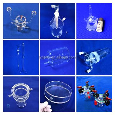 China High Quality 500ml 1000ml  Quartz Laboratory Chemical Equipment Quartz Photochemical Reactor for sale