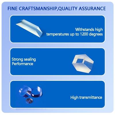 China Manugacturer Custom Optical Fused Quartz Glass Plate With High Transmitance for sale