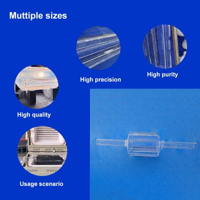 China High Temperature Resistant Corrosion Resistant Transparent Quartz Glass Tube for Tubular Furnaces with High Transmittance for sale
