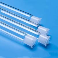 China Factory-made high-temperature-resistant transparent round-bottom quartz test tubes with stoppers for sale