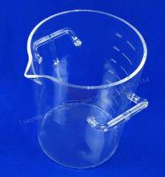 China Customized high-temperature resistant and corrosion-resistant 50-1000ml transparent quartz beaker for sale