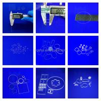 China Laser High Precision ±0.02mm High Transparency Quartz Glass Punching Plate for Optical Applications for sale