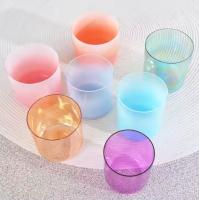 China Pure Quartz Crystal Singing Bowl Set with Harmonic Resonance for Grounding Effect and Meditation for sale