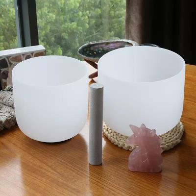 China Crystal Singing Bowl Quartz Crystal Singing Bowl with Durable Bag and Mallet for sale