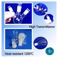 China Custom 50-5000ML Florence Flask Quartz  Glass Flat Bottom Flask With Logo for sale