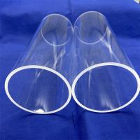 China High Purity High-emperature Resistant 1100℃ CVD Furnace Fused Quartz Glass Tube for sale
