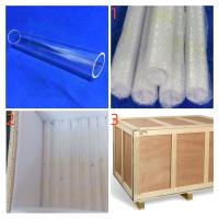 China High Purity High-emperature Resistant 1100℃ CVD Furnace Fused Quartz Glass Tube for sale