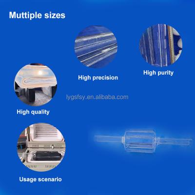 China Transparent Fused Silica Quartz Glass Tube Thermal Processing Quartz Tube Customized Quartz Furnace Tube for sale