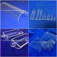 China High-temperature resistant transparent quartz glass tube quartz boat for sale