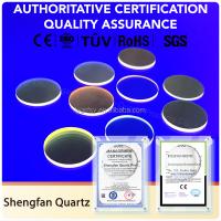 China Customized high-temperature-resistant and high-transparency fused quartz coated sheet for sale