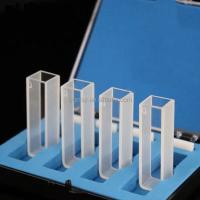 China High-temperature and Corrosion Resistant Quartz Glass Colorimeter Cuvette with 3.5ml Capacity for sale