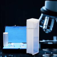China High-temperature and Corrosion Resistant Quartz Glass Colorimeter Cuvette with 3.5ml Capacity for sale