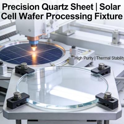 China Customized High Precision Laser Drilling Quartz Glass Plate with 0.5-100mm Thickness and 1100℃ Temperature Resistance for sale