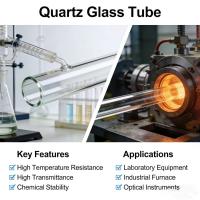 China Large Diameter High Purity High Pressure Quartz Glass Tube for Semiconductor Applications for sale