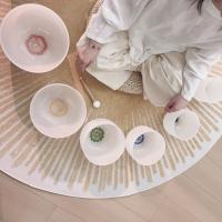 China 6-12inch Customizable Size Quartz Singing Bowl Set with Free Mallets and O Rings for Chakra Healing for sale