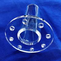 China High-purity 99.99% Quartz Flange Tube for High-temperature Resistant 1100℃ and Corrosion Resistant Applications for sale