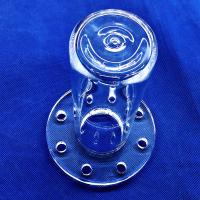 China High-purity 99.99% Quartz Flange Tube for High-temperature Resistant 1100℃ and Corrosion Resistant Applications for sale