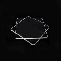 China Custom High Temperature Resistant Fused Silica  Square Quartz Glass Sheet Round Quartz Disc for sale