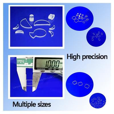 China Manufacturer Support Custom 99.99% SiO2 Fused Quartz  Glass Sheet  For Window for sale