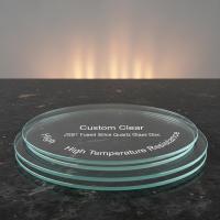 China High Temperature Resistance 1150℃ Quartz Glass Plate with 92% Light Transmittance and 2.2g/cm³ Density for sale