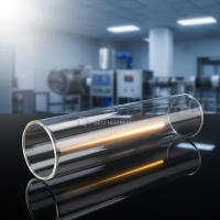 China Custom Large Diameter Heat Resistant Quartz Glass Furnace Tube with High Purity SiO2>99.99% for sale