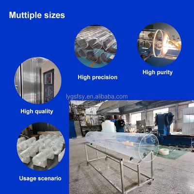 China Transparent Quartz Glass Tube with High Thermal Stability and Chemical Resistance in Customized Sizes for sale
