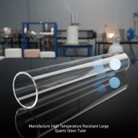 China High Temperature Resistant Large Diameter Corrosion Resistant Quartz Glass Tube for Industrial Applications for sale