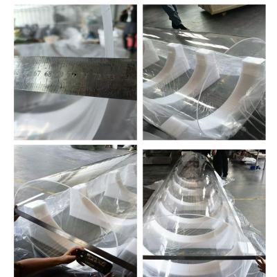 China Manufacture Custom High Temperature Resistance Large Diameter Corrosion Resistant Fused Quartz Glass Tube for sale
