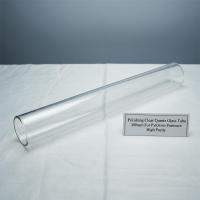 China High Light Transmittance Clear Quartz Glass Tube for High Temperature and Corrosion Resistant Applications for sale
