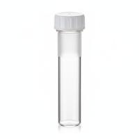 China Fire Polished Clear Quartz Tube with PTFE Screw Lid and 1100℃ Working Temperature for Laboratory Use for sale