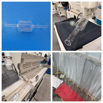China Customizable Heat-Resistant Clear Quartz Flared Ends Polishing Transparent Quartz Glass Pipe for Semiconductor And Photovoltaic Applications for sale