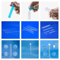 China Customized High Temperature Resistant 1200 Fused Silica Quartz Test Tube with SIO2>99.99% for sale