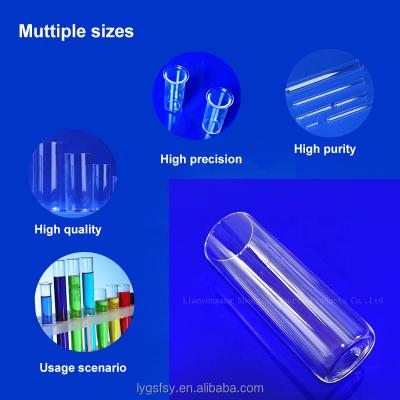 China High Temperature Resistant Corrosion Resistant Quartz Glass Test Tube with 99.99% SiO2 Purity for Laboratory Use for sale