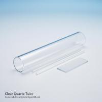 China High Temperature Resistant Clear Quartz Tube for Semiconductor and Optical Applications with Customizable Sizes for sale