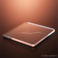 China 99.99% Purity High Temperature Resistant Quartz Glass Plate with Customized Size for Semiconductor and Optical Applications for sale