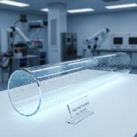 China Large Diameter High Purity High Pressure Quartz Glass Tube for Semiconductor Applications for sale
