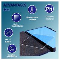 China High Temperature Resistance 1150℃ Working Temperature Quartz Glass Plate with 92% Light Transmittance and 2.2g/cm³ Density for sale