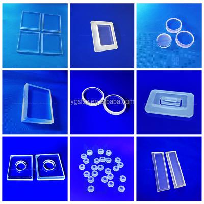 China High Temperature Resistant Fused Silica Quartz Glass Plate with 92% Light Transmittance and Customizable Shapes for sale
