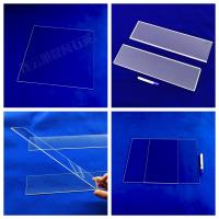 China High Temperature Resistant Fused Silica Quartz Glass Plate with 92% Light Transmittance and Customizable Shapes for sale