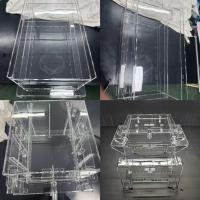 China High Temperature 1100℃ Quartz Glass Container with Acid Tolerance 30 Times Than Ceramics and Customizable Size for sale