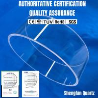 China Professional Production High Quality Large Diameter Size Quartz Glass Tube for Tube Furnace for sale
