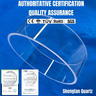 China Professional Production High Quality Large Diameter Size Quartz Glass Tube for Tube Furnace for sale