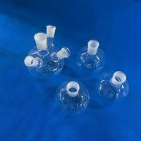 China Customized Transparent Quartz Glass Flask Tri-neck Quartz Flask with High Stability and Corrosion Resistance for sale
