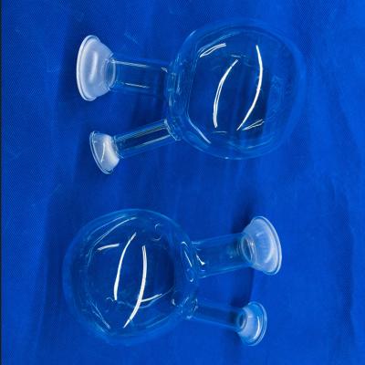China 99.99% SiO₂ High Purity Two-Neck Quartz Round Bottom Flask 1200°C Acid Alkali Resistant Labware for sale