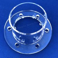 China Flanged Quartz Tube High Transparency Quartz Glass Tube Industrial and Laboratory Specialty Tubing for sale