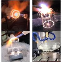 China Corrosion Resistance High Temperature Resistant Transparent Quartz Tube Flange Connected Quartz Glass Tube for sale